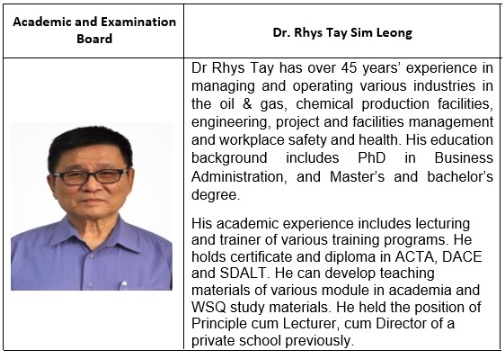 Academic and Examination Board – TEG International College